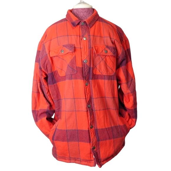 Dravus | Shirts | Dravus Faded Red Plaid Flannel Fall Quilted Snap ...